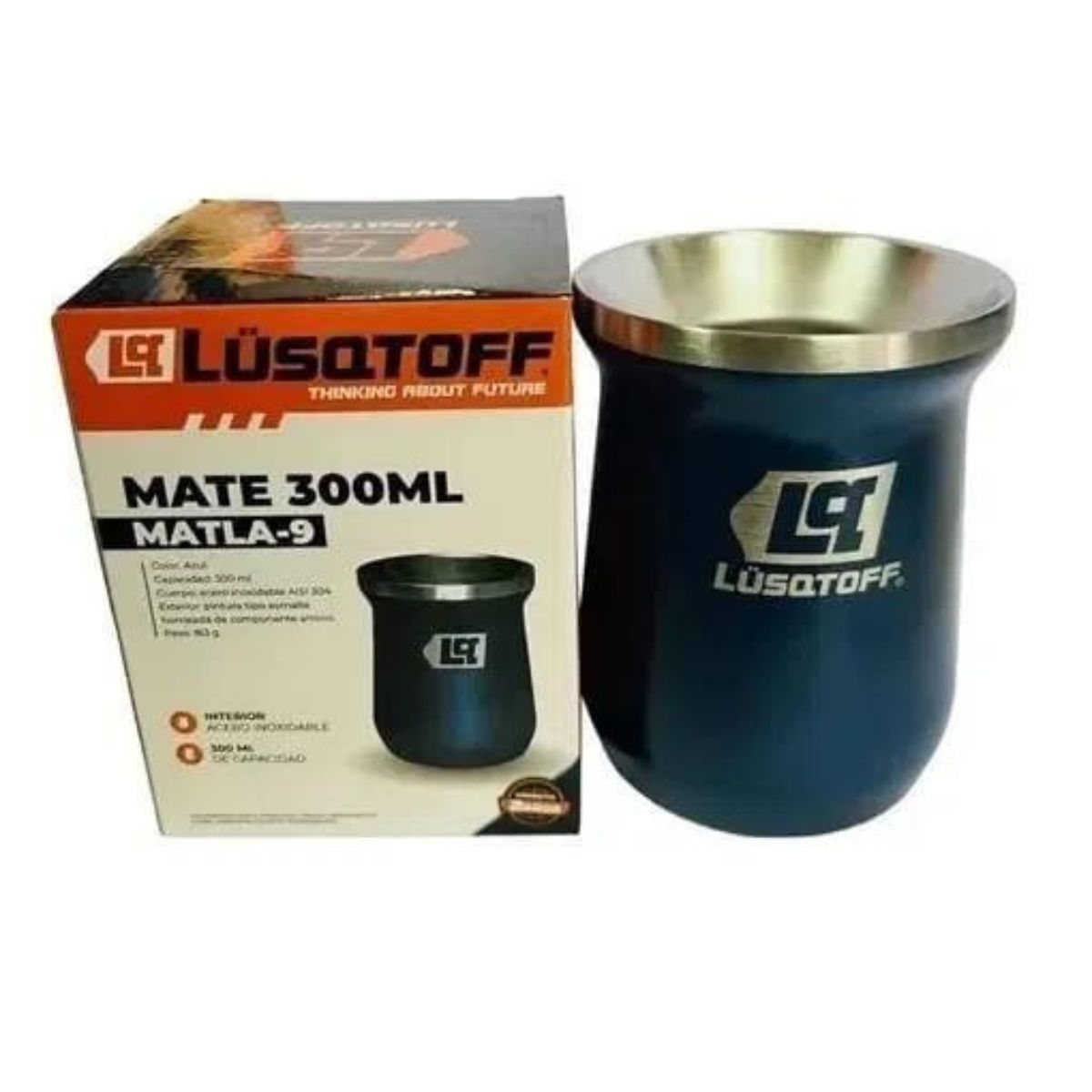 Mate de Acero Inoxidable Lusqtoff MATLA-9 Color Azul 300ml